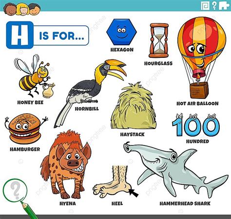 Personajes De Dibujos Animados Acompa An Un Conjunto Educativo De