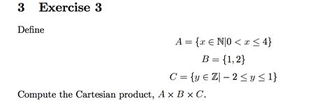 solved define compute the cartesian product a x b x c