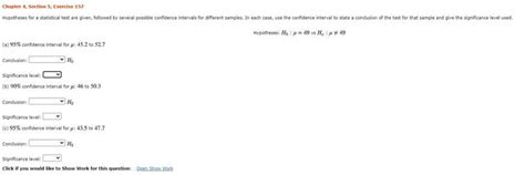 solved chapter 4 section 5 exercise 157 hypotheses for a