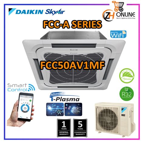Daikin Hp Fcc Av Mf R Ceiling Cassette Wifi With I Plasma Fcc A