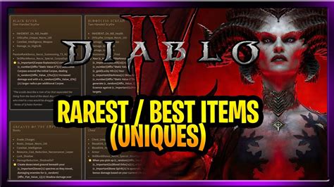 Diablo Best And Rarest Items In Game Diablo Uniques Part Generic