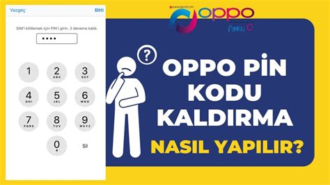 Oppo PIN Kodu Kaldırma Oppo Forum