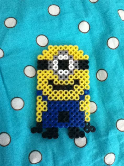 Minion Perler Beads Perler Bead Art Perler Bead Disney Perler