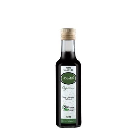 VINAGRE BALSÂMICO TRADICIONAL ACETO ORGÂNICO UVA SÓ 500 ML