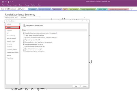 Settings To Control Your Microsoft Onenote Experience