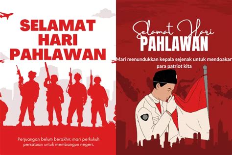 10 Contoh Gambar Poster Hari Pahlawan Nasional 2023 Simple Indozone
