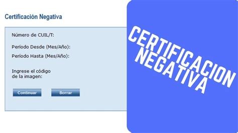 Cómo Sacar Certificación Negativa