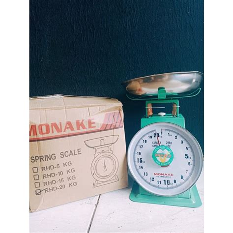 Jual MONA Timbangan CROWN 5 Kg Besi Stainless Jarum Analog Manual Duduk