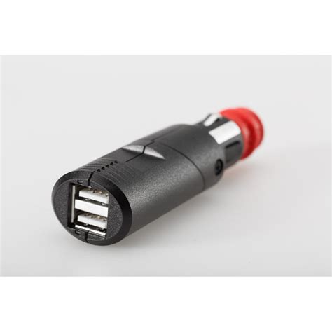 Double Prise De Charge USB Avec Prise Universelle Sw Motech Allume