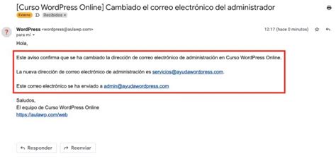 Varios M Todos Para Cambiar El Correo Electr Nico De Administraci N De