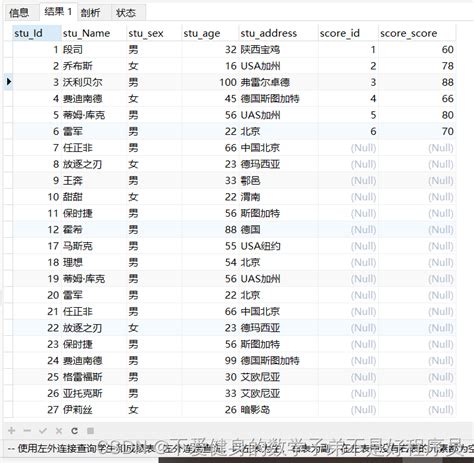 mysql 关于数据表的基本语句及操作 （下）多表联查 mysql语句中查询每条成绩记录的详细信息 要求 利用sc表和course表做右外连接 csdn博客