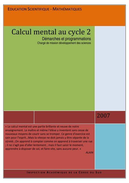 Calcul Mental Au Cycle 2 Amiens 4