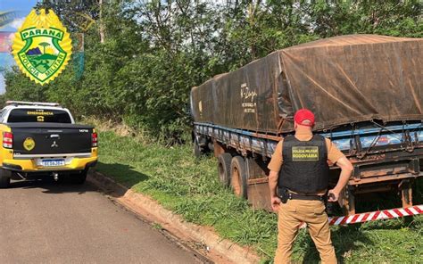 Vídeo mostra perseguição a caminhão carregado cigarros na PR 323