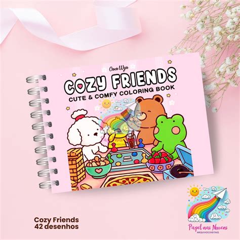 Livro Para Colorir Cozy Friends Arquivo Pdf Elo