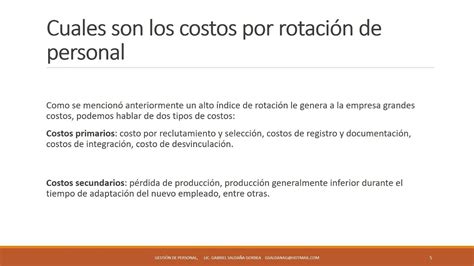 Acerca de la Rotación de Personal