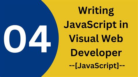 writing javascript in visual web developer javascript lecture 04 learn with obs youtube