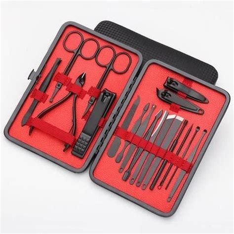 SUNGOD 18 pièces par ensemble Ensemble de ciseaux coupe ongles pinces