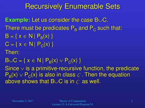 recursively enumerable sets ppt download