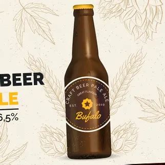 Etiquetas Para Cervezas La Bebida De La Felicidad