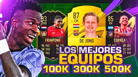 EL MEJOR EQUIPO POR 100K 300K Y 500K DE FIFA 23 YouTube