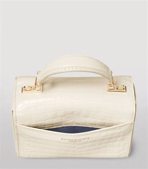 Womens Aspinal Of London Neutral Mini Mayfair Top Handle Bag Harrods Uk