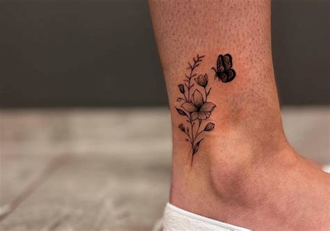 Delphinium Watercolor Tattoo