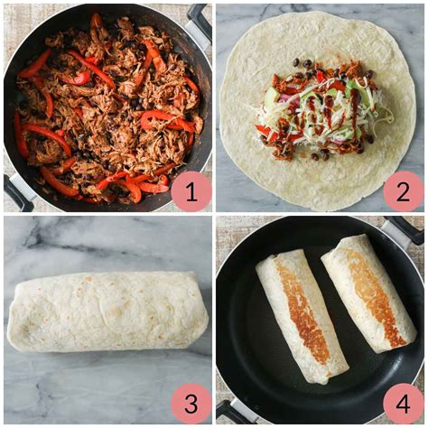 Pulled Pork Burrito Girl Heart Food