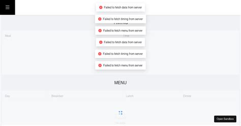 Mess Management System Codesandbox