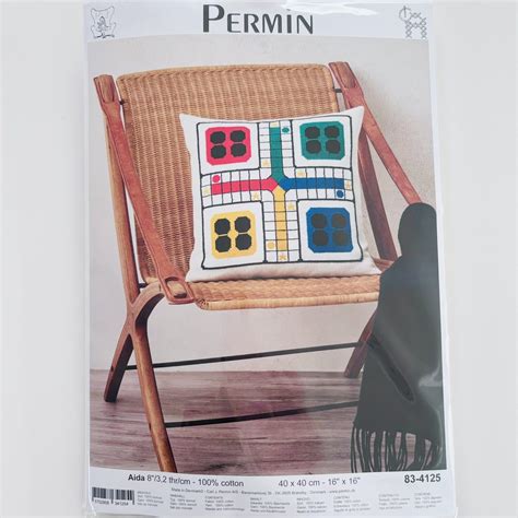Broderi Kit Pude Ludo Rila Stof Design