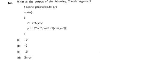 programming in c find output of following c program