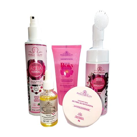 Kit Sabonete Rosa Mosqueta PH0175 Mousse Micelar PH0565 Água Termal