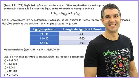 QUÍMICA ENEM PPL 2019 O gás hidrogênio é considerado um ótimo