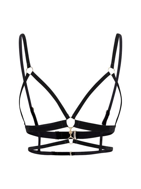 Bluebella Simone Open Cup Soft Bra Black Editorialist