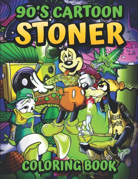 Buy S Cartoon Stoner Coloring Book Trippy Coloring Book For Adults