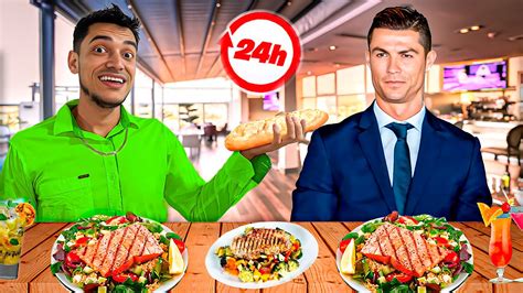 24 HORAS COMIENDO COMO CRISTIANO RONALDO TATTOXTREME YouTube