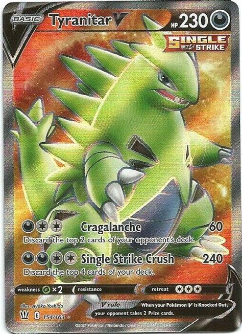 Tyranitar V 154 Prices Pokemon Battle Styles Pokemon Cards