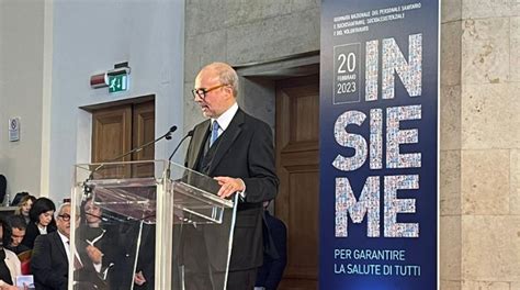 Il Ministro Schillaci Salvaguardia E Valorizzazione Di Chi Lavora In