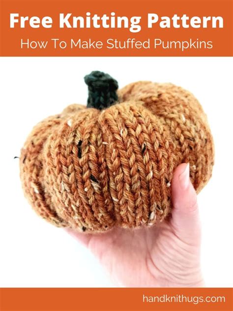 Stuffed Wool Knit Pumpkin Halloween Knitting Patterns Free Pumpkin