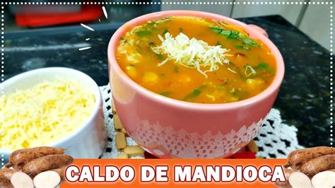 Caldo De Mandioca Bacon Receitas Caseiras