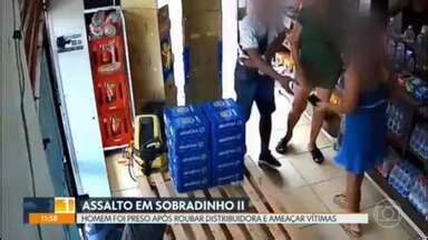 DF1 Polícia prende assaltante que invadiu uma distribuidora em