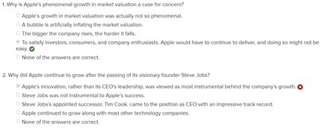 Solved 1 Why Is Apple S Phenomenal Growth In Market Chegg