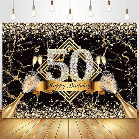 Amazon Sensfun Happy 50th Birthday Backdrop For Women 50th