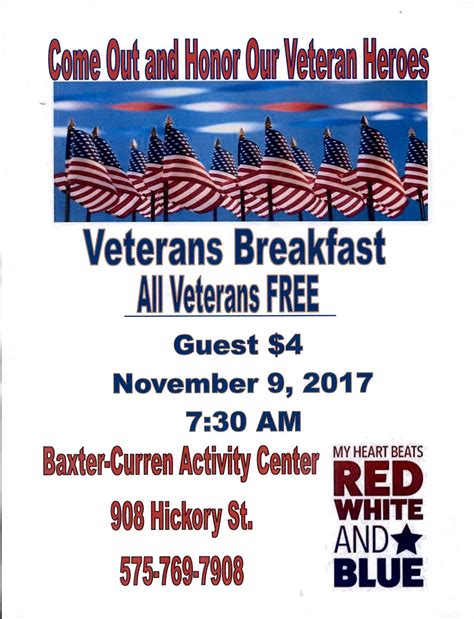Veterans Day Breakfast City Of Clovis New Mexico