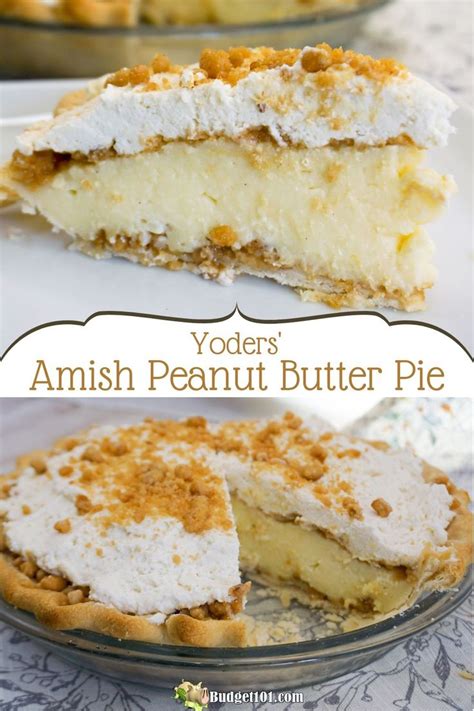 Yoder S Amish Peanut Butter Pie Recipe Peanut Butter Pie Recipes