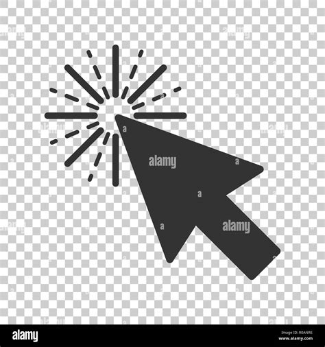 Computer Mouse Cursor Icon In Flat Style Arrow Cursor Vector