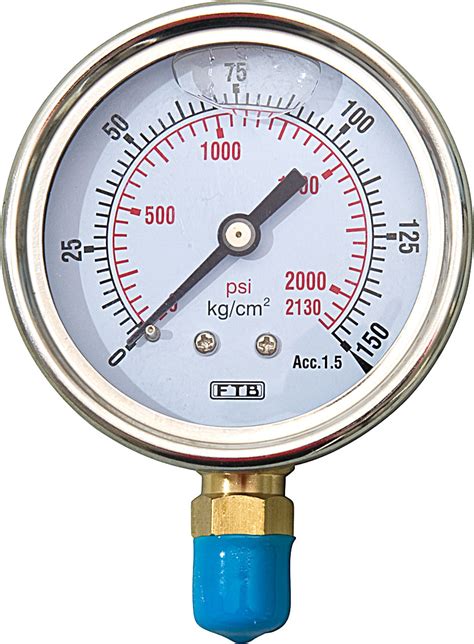 Pressure Gauge Bottom Connection Prime Hydraulic