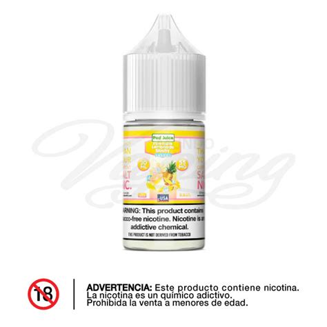 Líquido Pod Juice Salt Pineapple Lemonade Slushy Ice TFN 30ml
