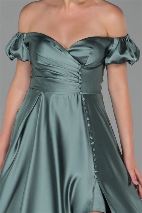 Robe de Soirée Longue Satin Lilas ABU1840 Abiyefon