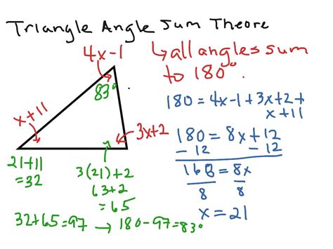 showme triangle angle sum theorem