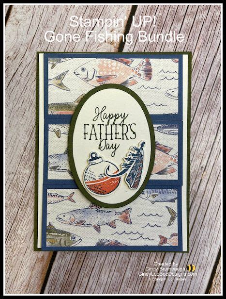 Stampin UP Gone Fishing Bundle Fun Fold Video Tutorial Masculine